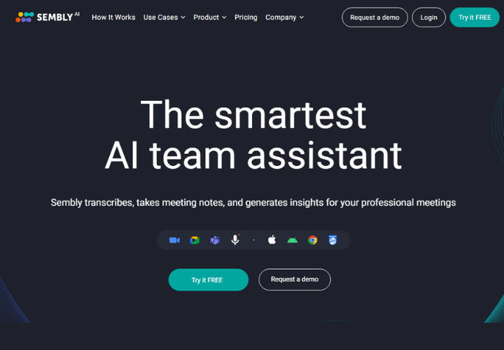 Sembly AI is AI based Meeting Assistant - Blogwings